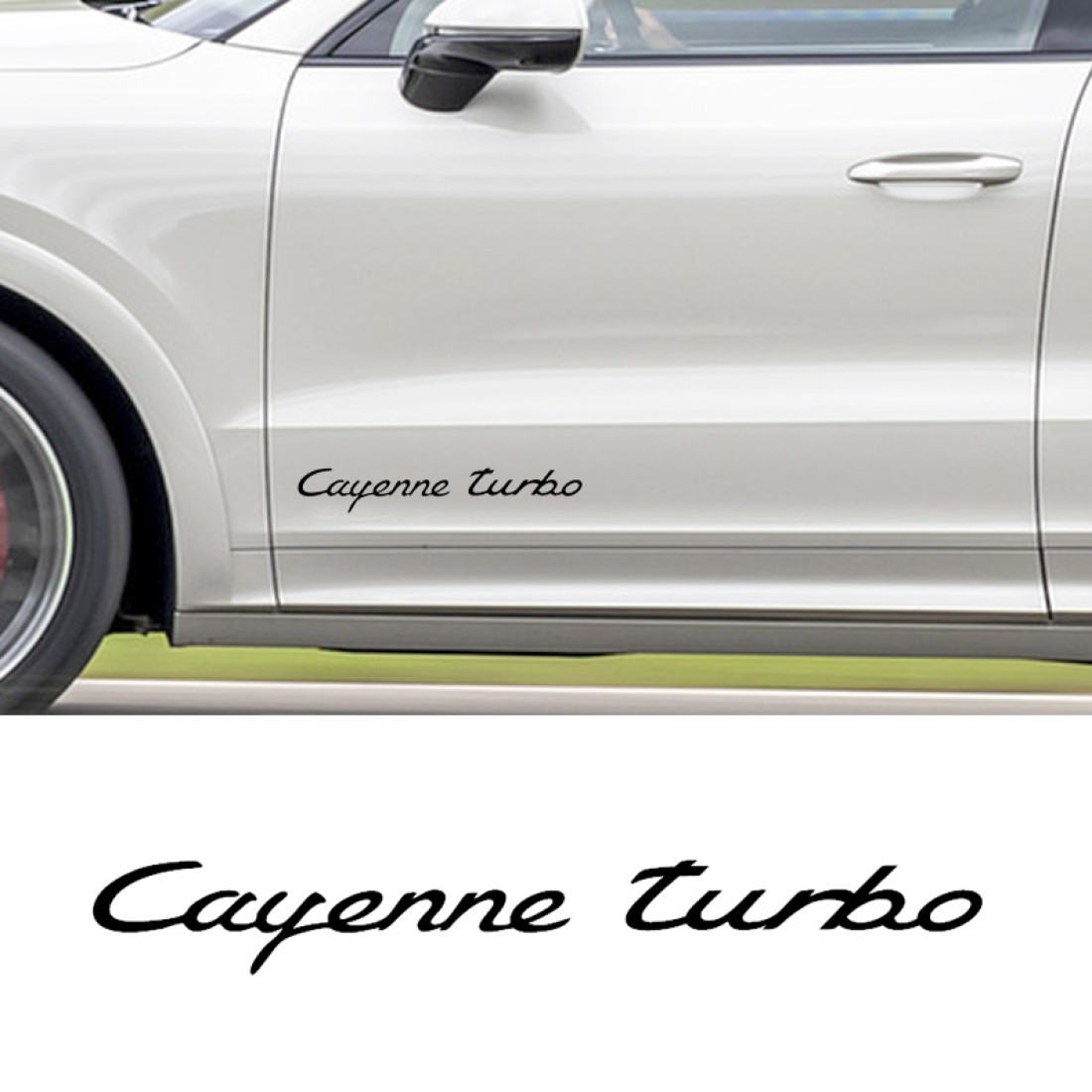 Porsche cayenne Turbo Style vinyl decal sticker for Porsche