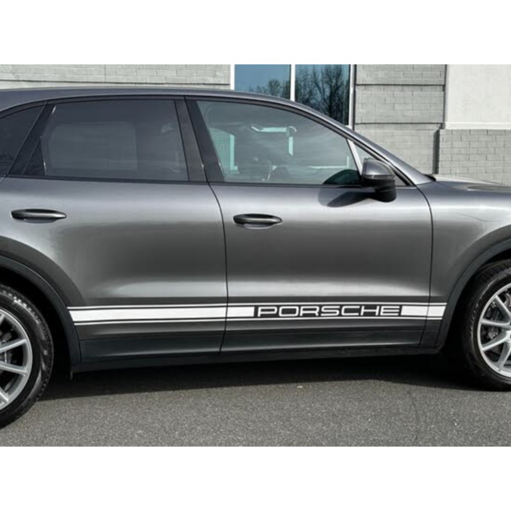 Porsche cayenne door side stripe