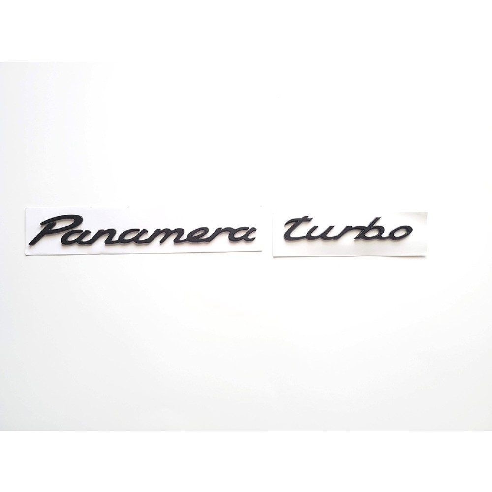 SALE! Black porsche Panamera Turbo Emblem nameplate