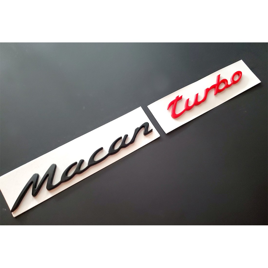 SALE! Black porsche Macan turbo Emblem - factory original