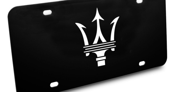 Maserati logo custom front vanity plate online