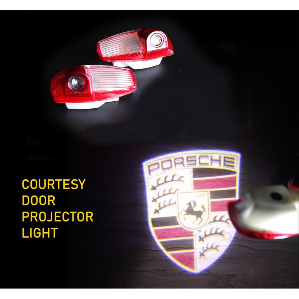Porsche Panamera Projector Courtesy Door shadow lights