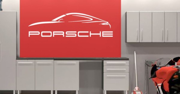 SALE! Porsche Garage Wall decal v1 sign online - 10% OFF